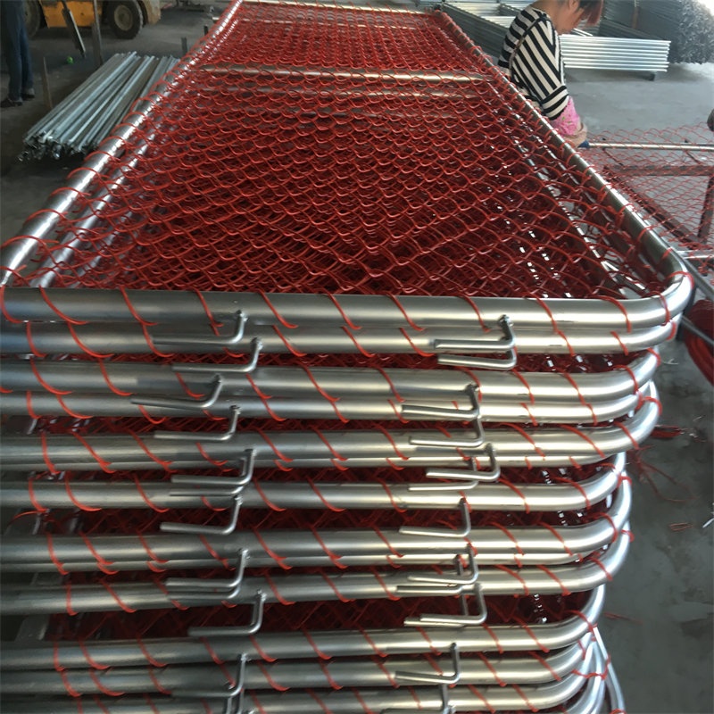 Orange Chain Link Wire Rubbish Cages