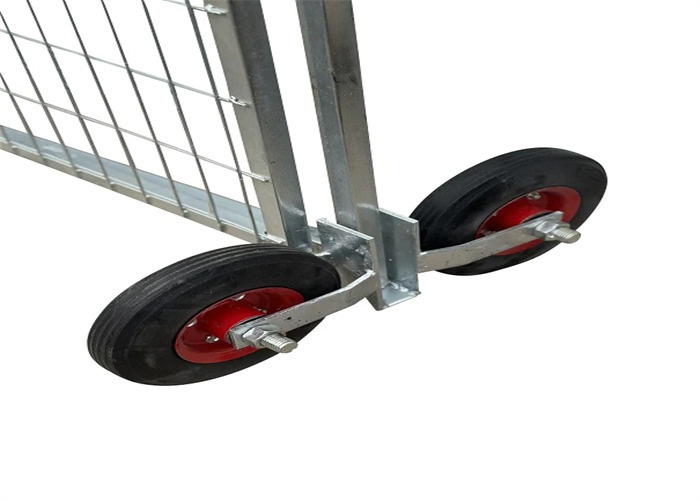 Temporary Fencing Wheels : Mobility and Reducing Dragging