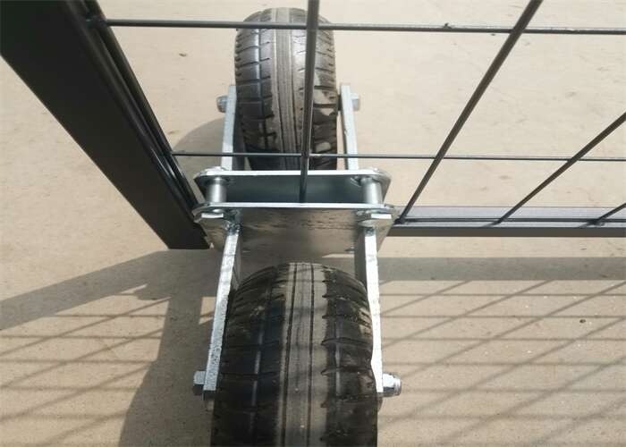 Temporary Fencing Wheels : Mobility and Reducing Dragging