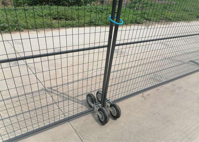 Temporary Fencing Wheels : Mobility and Reducing Dragging